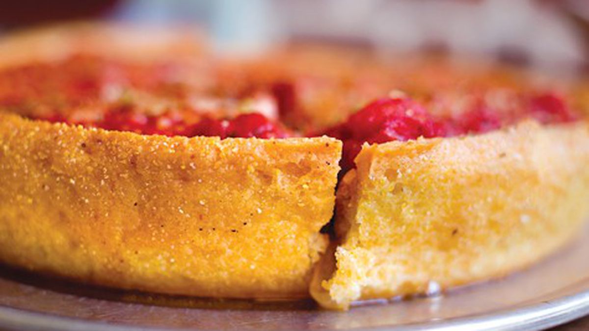 Deep Dish Cornmeal Pizza Crust