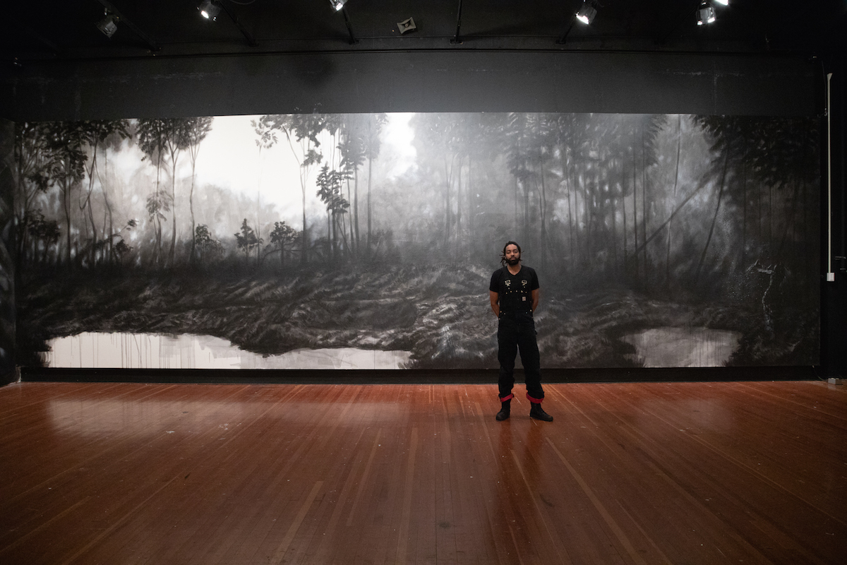 Cosmic Blackness: Afrosurreal artist Christopher Burch unveils a mural ...