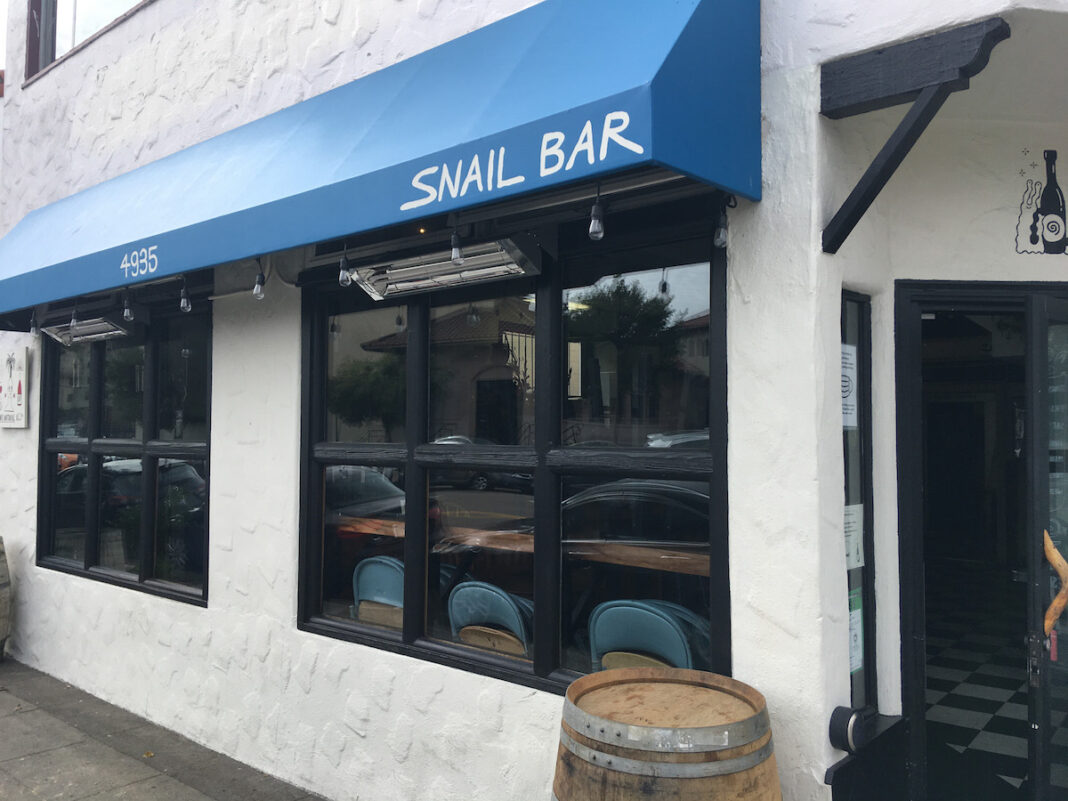 Uncorking the Zeitgeist: Temescal’s Snail Bar has the buzz but is ...
